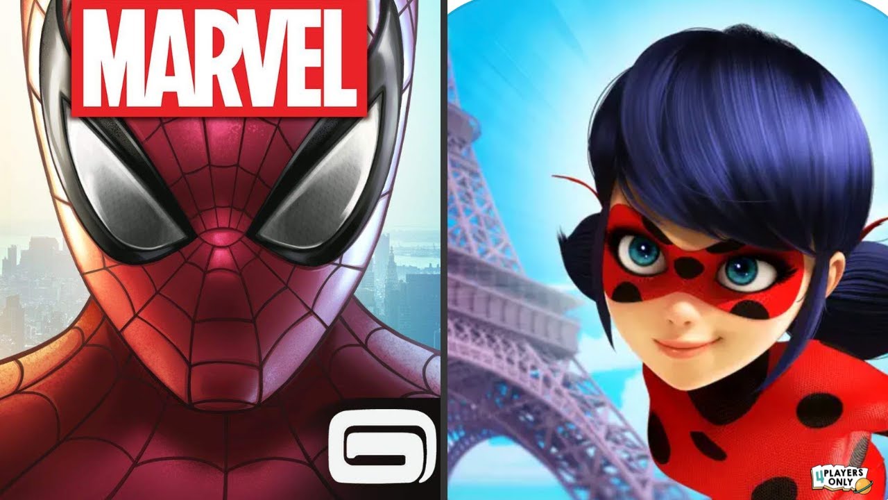 🕷️MARVEL Spider-Man Unlimited! VS Miraculous Ladybug e Chat Noir 🐞Ready ...