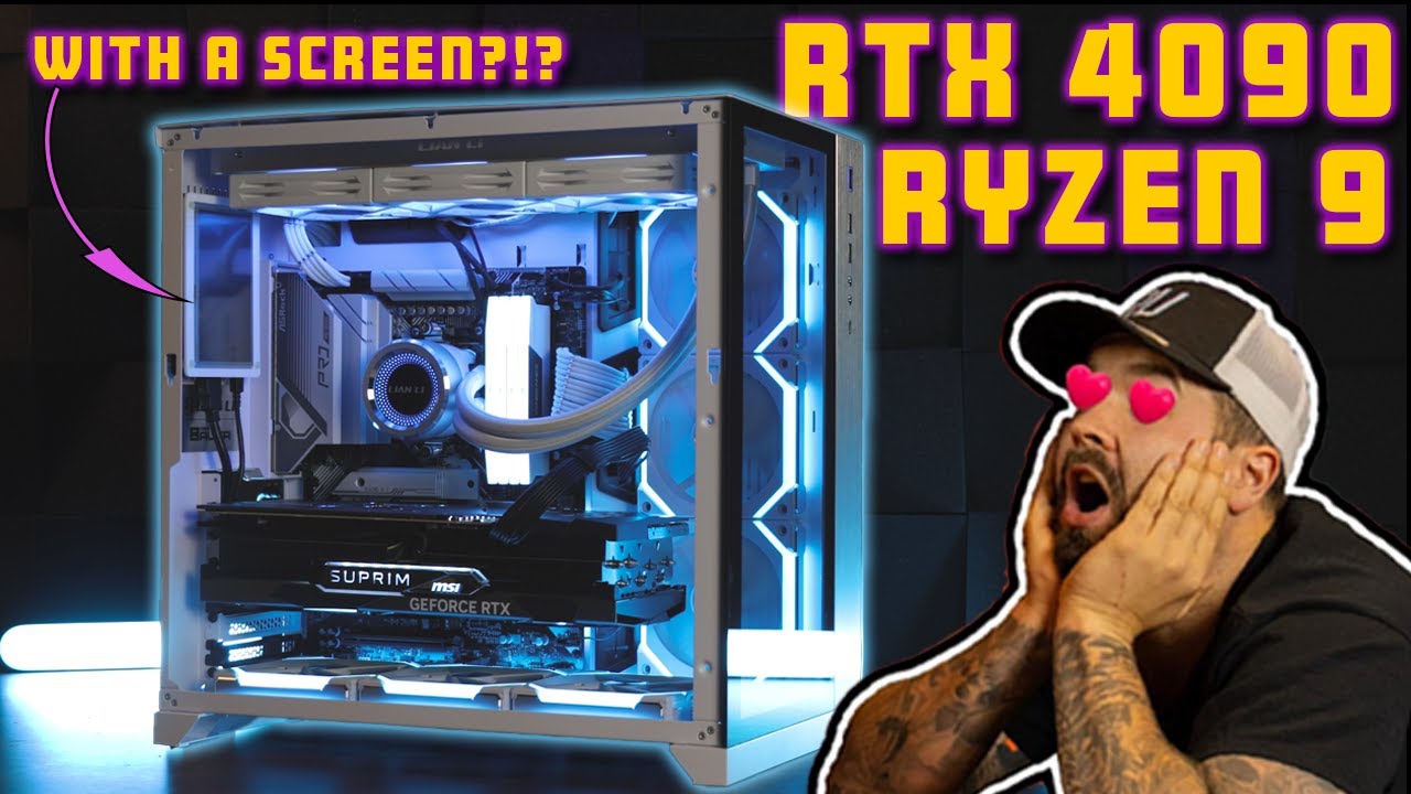RTX 4090 PC WITH A SCREEN INSIDE?!? RTX 4090, Ryzen 9 7900x #rtx4090 ...