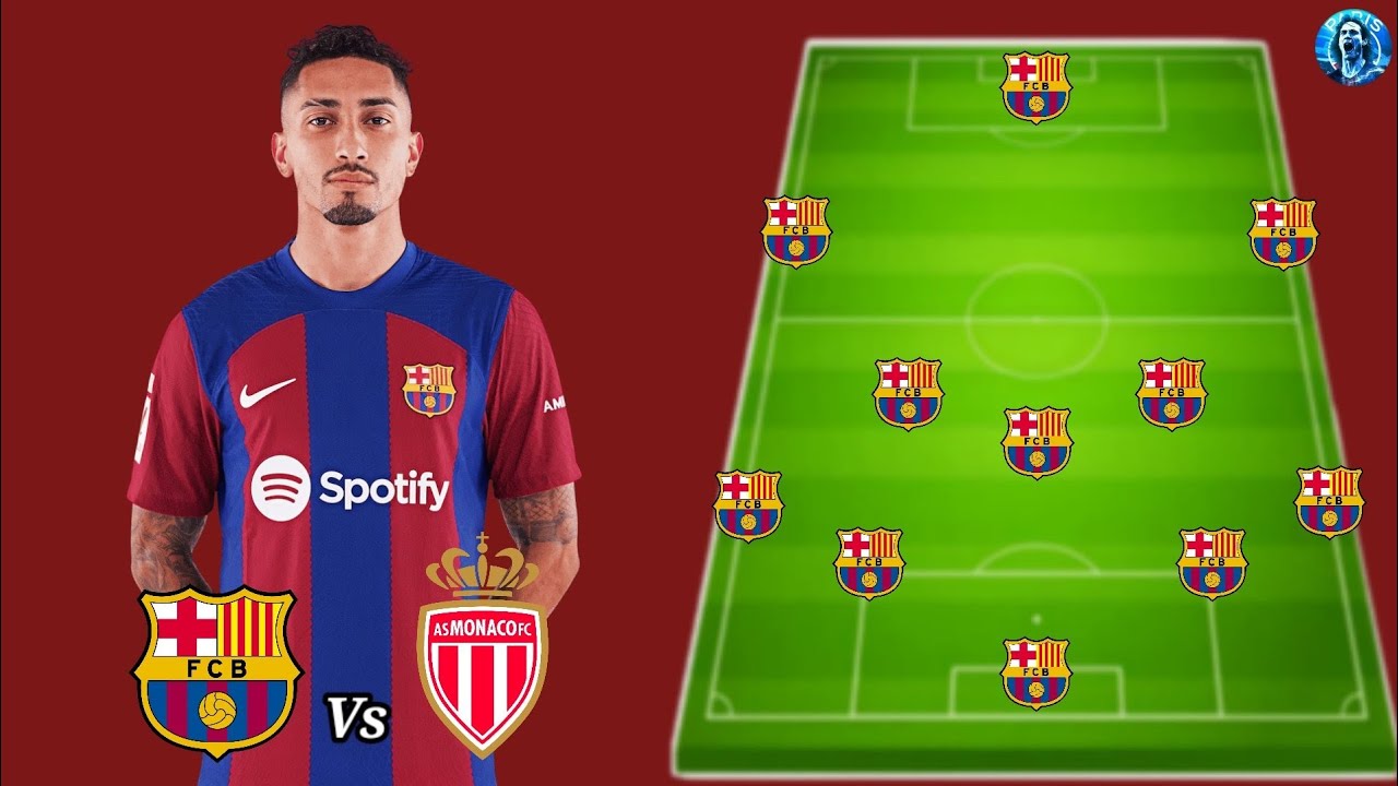 Barcelona Predicted Lineup Vs As Monaco - Club Friendlies Match 🔥😱 ...