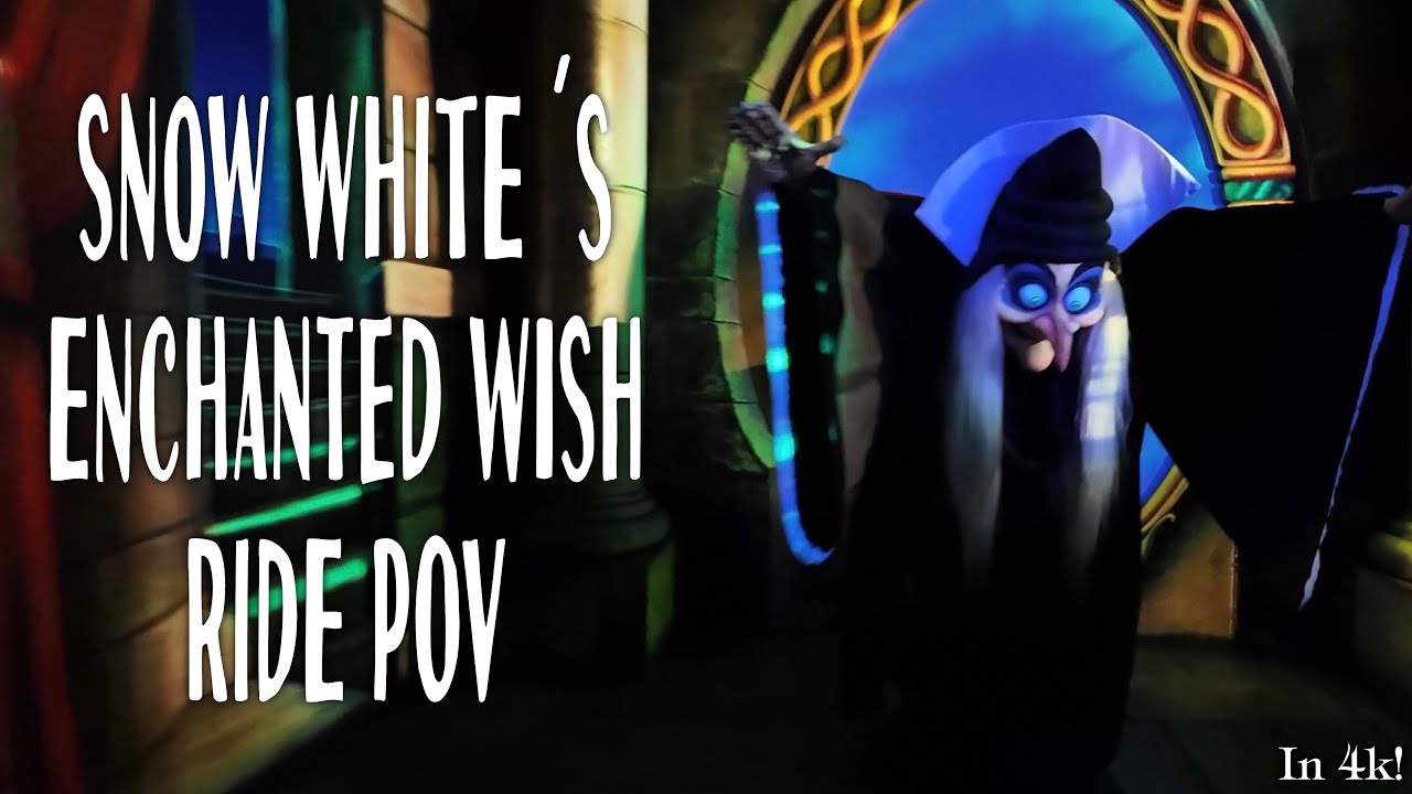 Snow White ´s Enchanted Wish Full Ride POV 4k (Disneyland, California ...