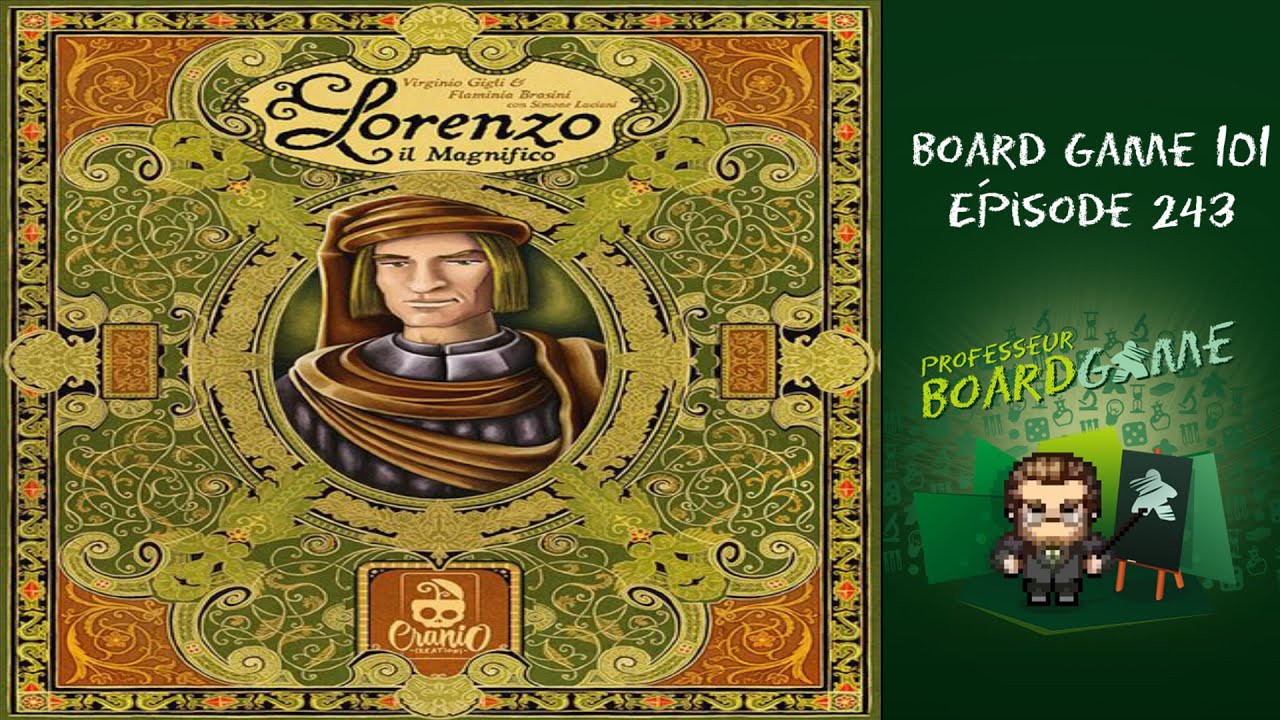 Board Game 101 (EP243) Lorenzo Il Magnifico - Règles et critique - YouTube