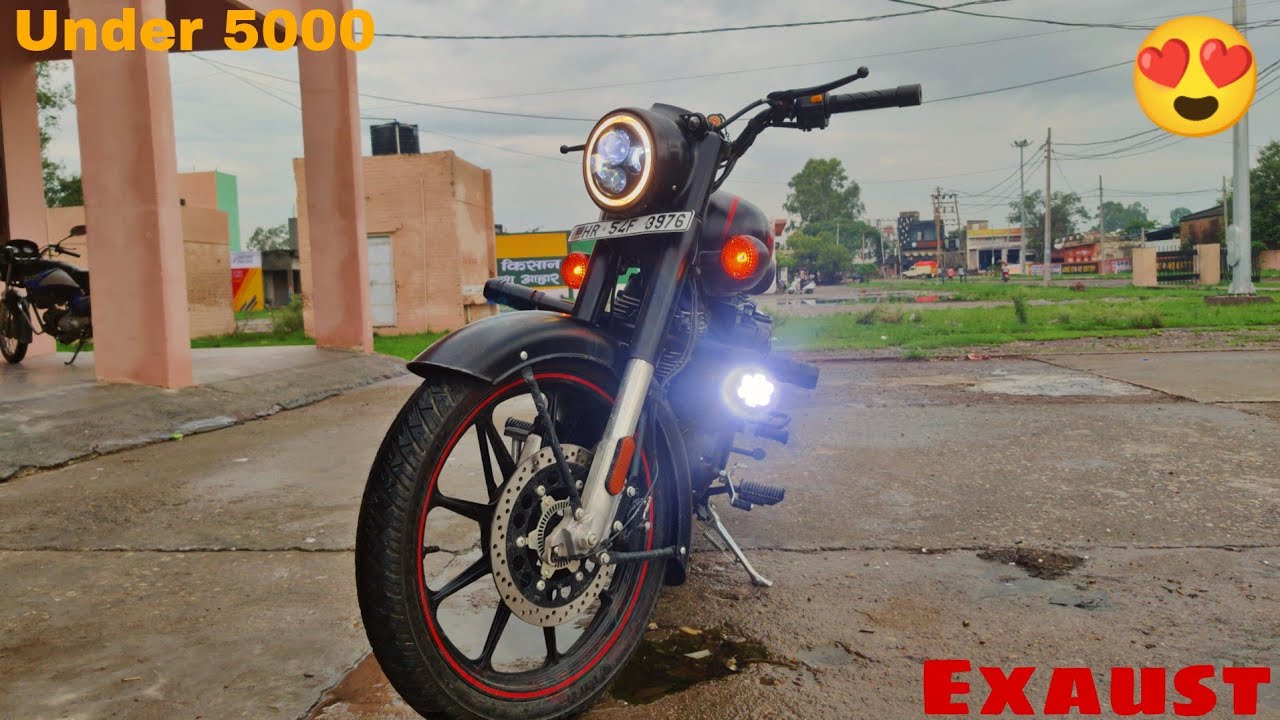 RE |Classic 350| Modifications Under 5000. - YouTube