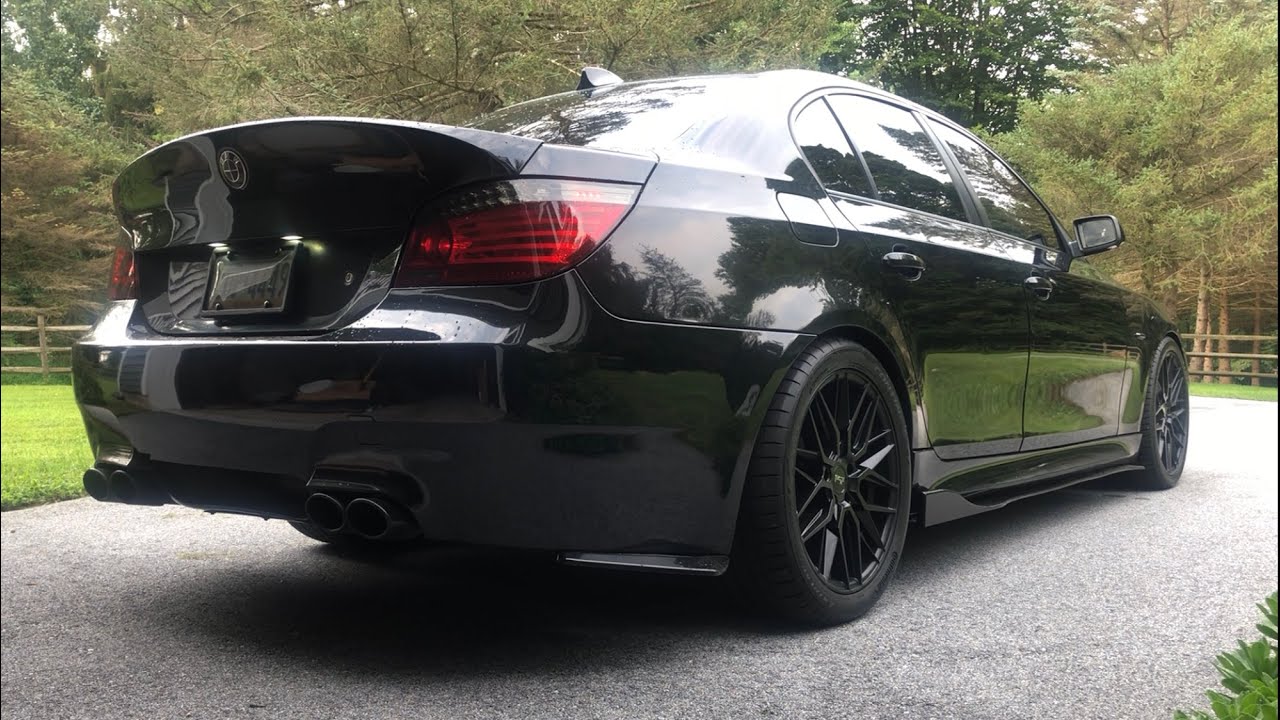 BMW E60 545i Full Straight Pipe V8 - YouTube