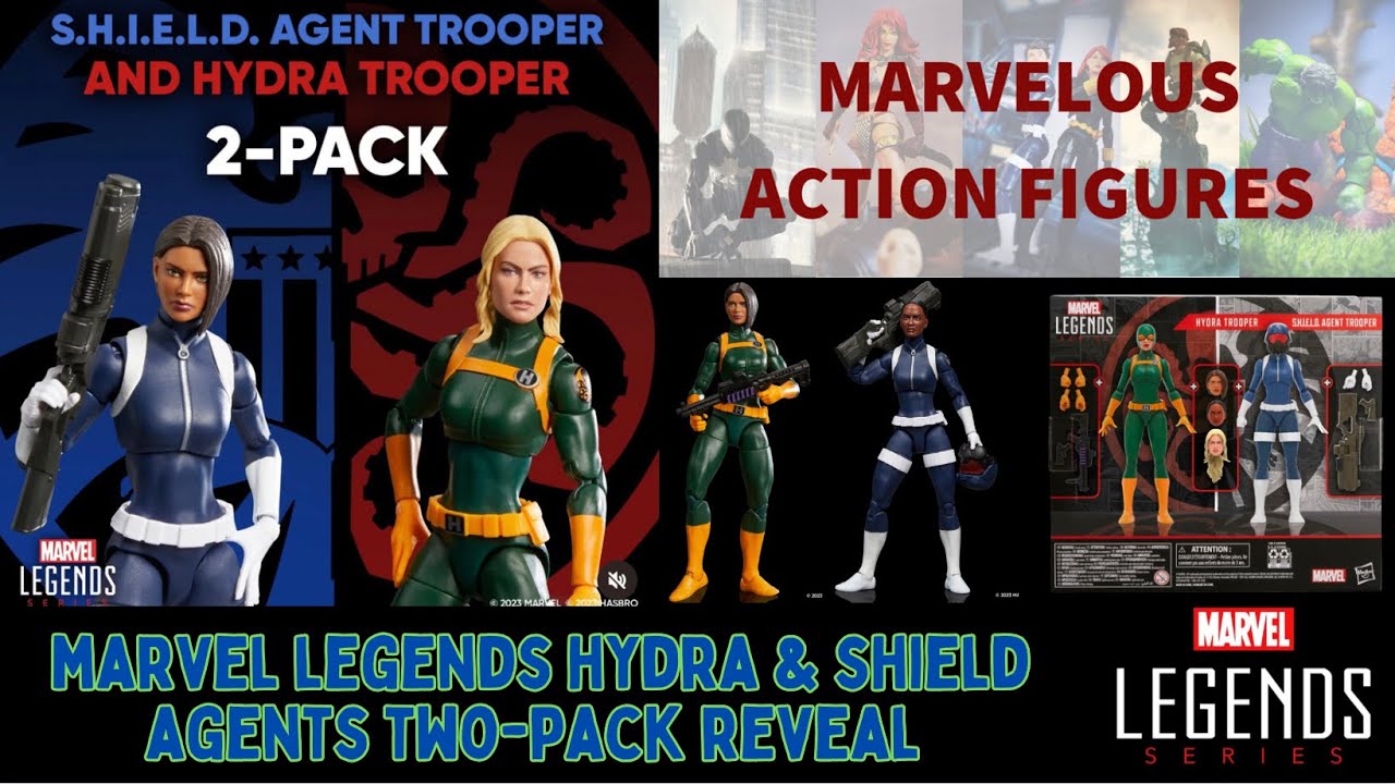 Marvel Legends Hydra & SHIELD Female Agent 2-Pack Reveal - YouTube