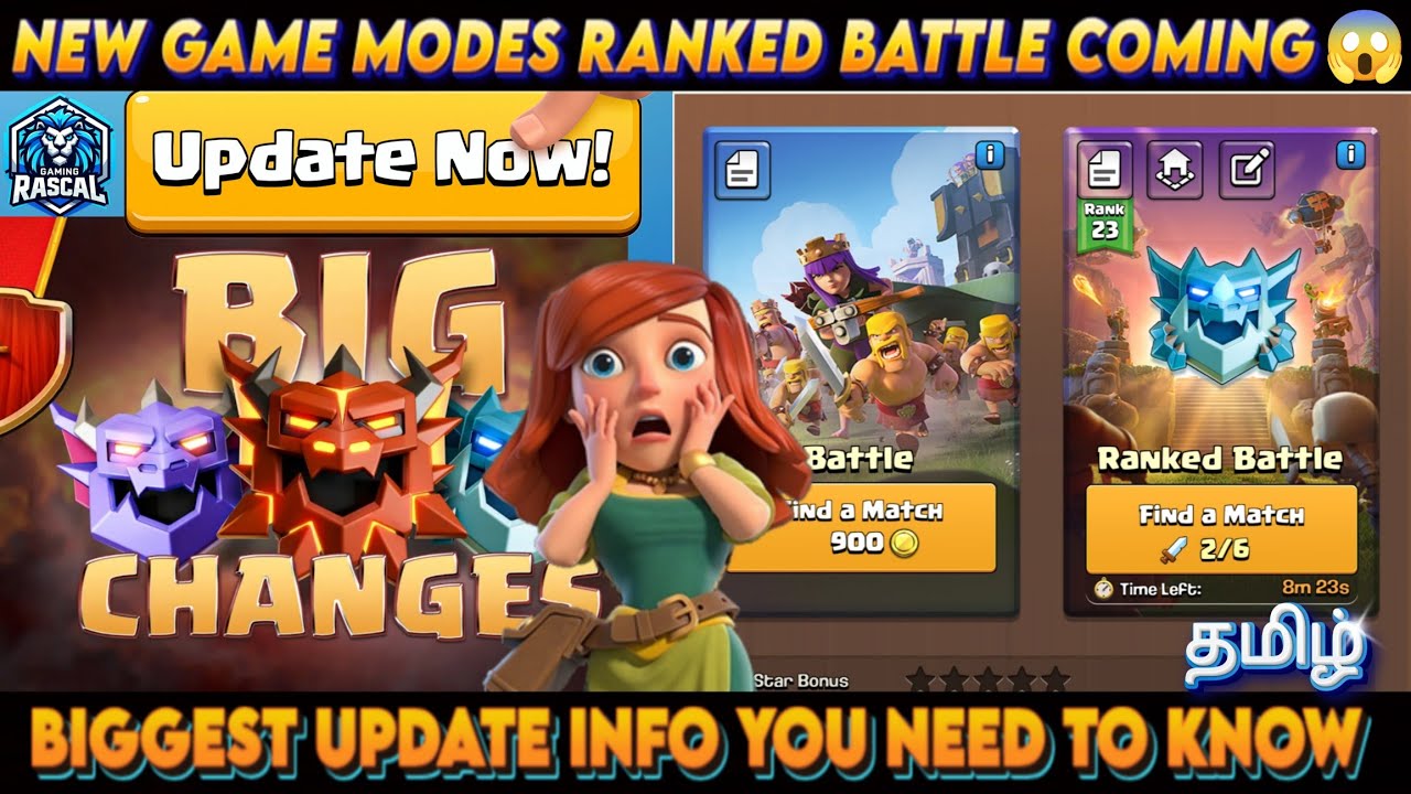 NEW GAME MODES 😱 + RANKED BATTLE is Coming in Clash of Clans - YouTube