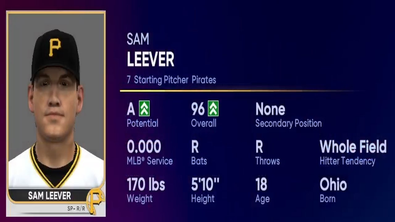 How To Create Sam Leever Mlb The Show 22 - YouTube