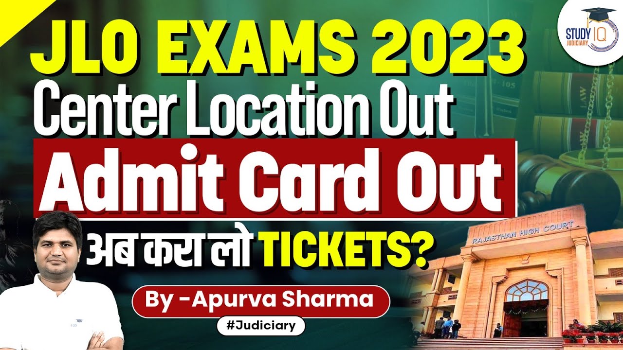 JLO Exams 2023 | RPSC JLO | JLO Exam Center Location Out | JLO Admit ...