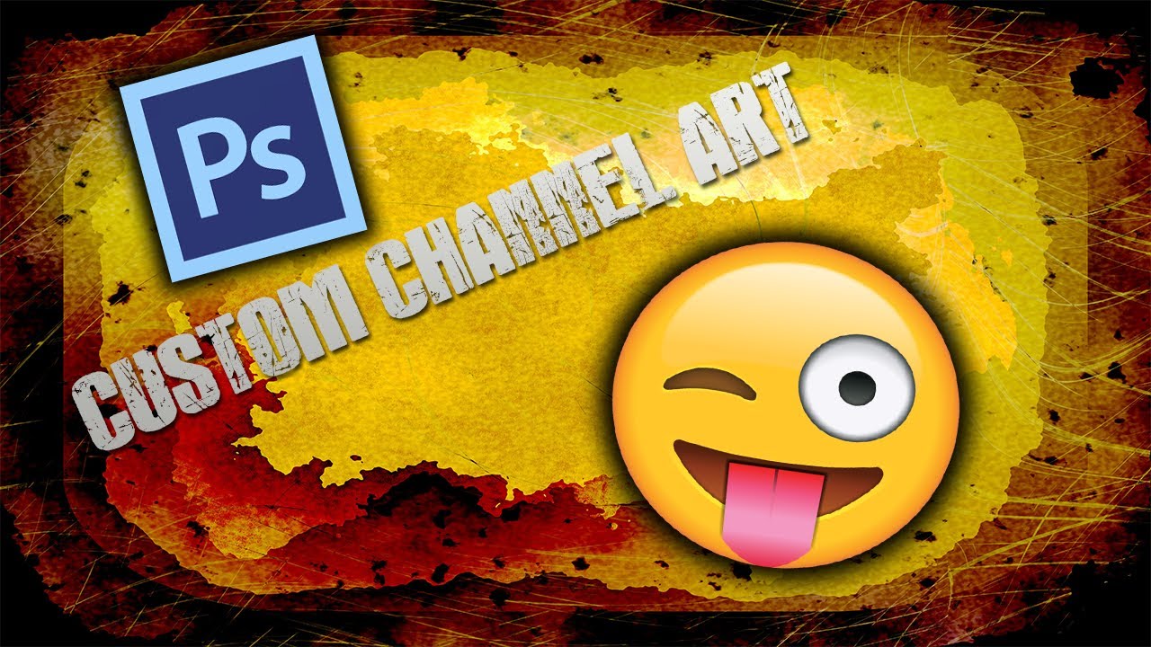 HOW TO CREATE A SIMPLE CHANNEL ART WITH PHOTOSHOP! - YouTube