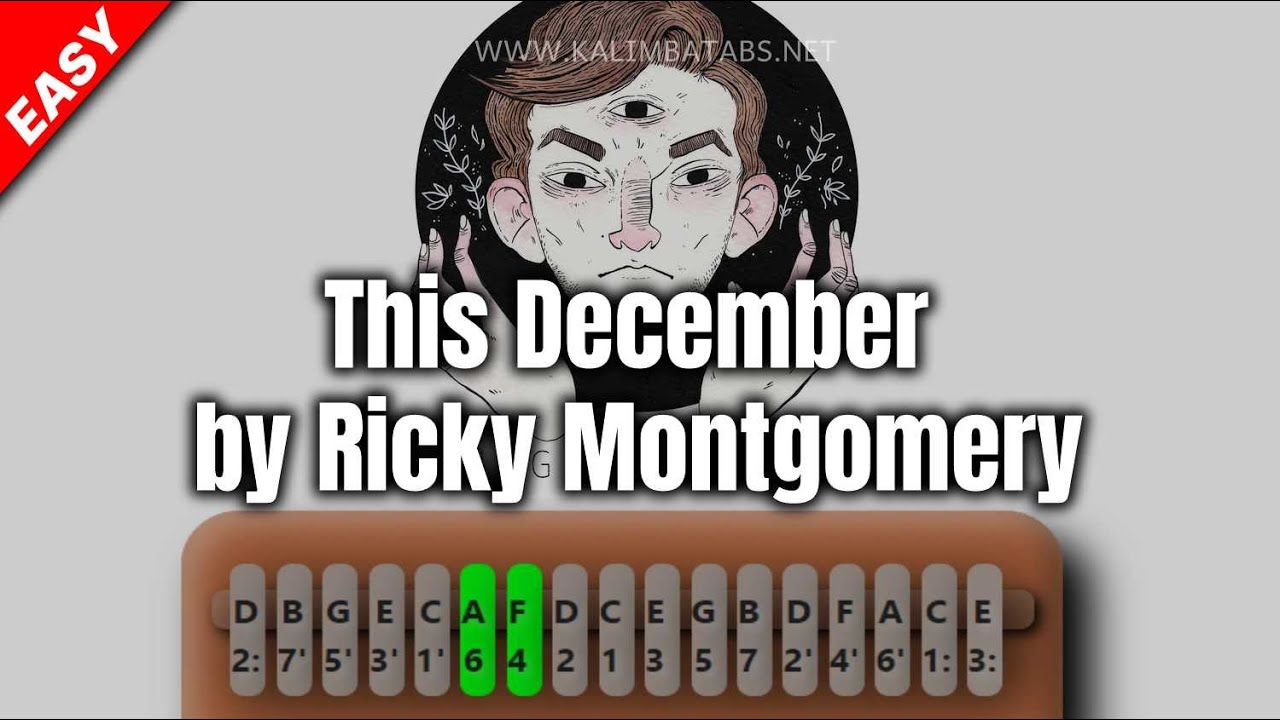 This December by Ricky Montgomery Kalimba Tutorial & Tabs [C Major ...
