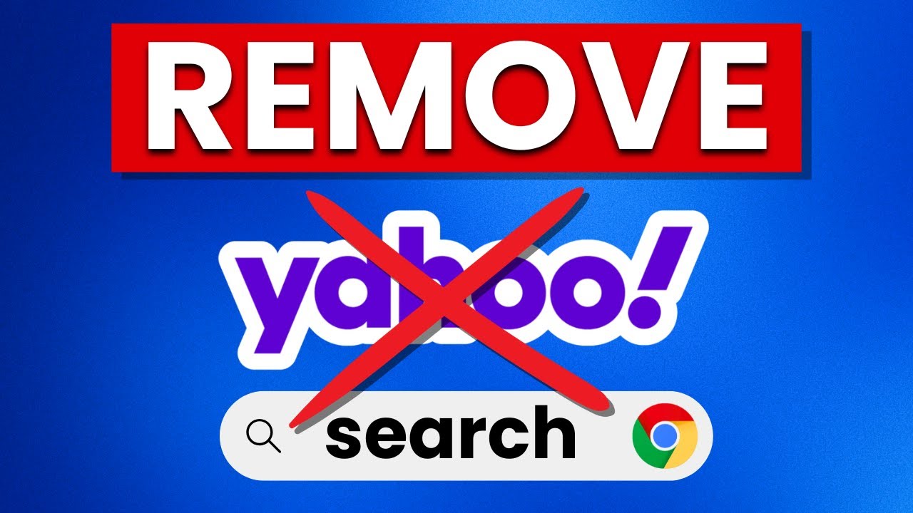 How To REMOVE YAHOO SEARCH From Chrome (FAST & EASY) - YouTube