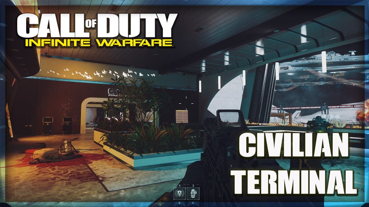 CALL OF DUTY: INFINITE WARFARE CAMPAIGN CIVILIAN TERMINAL - YouTube