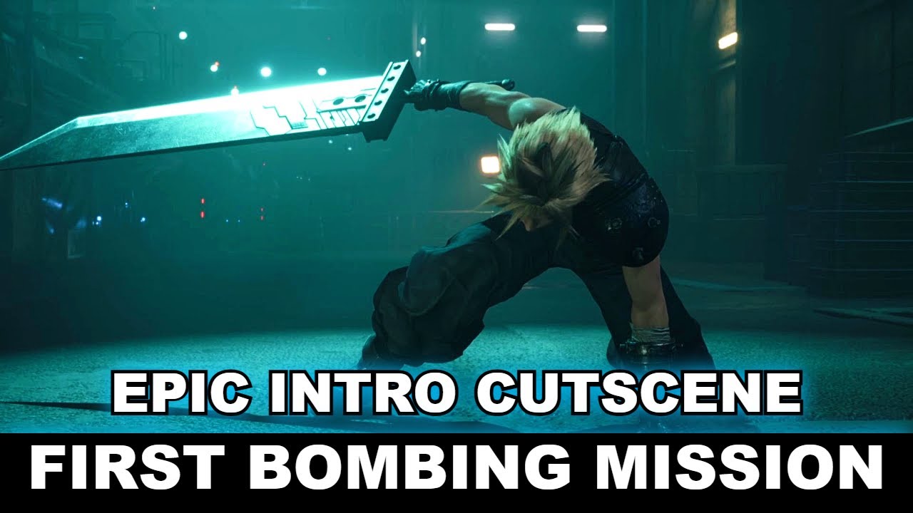 Final Fantasy VII Remake - Epic Intro Cutscene - YouTube