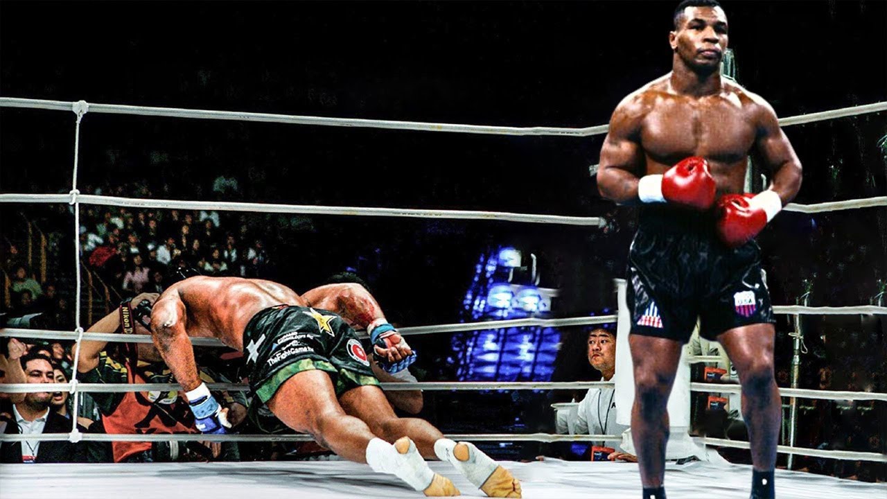 When Boxers Are Knocked Out Of The Ring And Collapse Through The Ropes