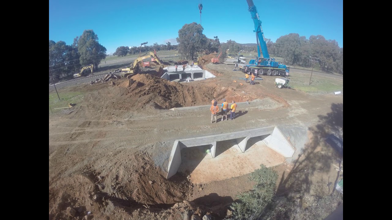 Rail Culvert Replacement Time-Lapse - YouTube
