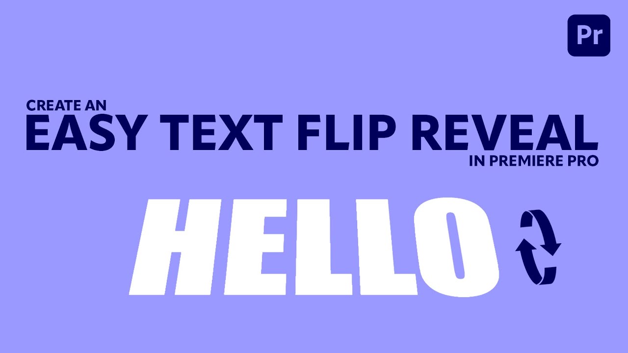 Easy Flip Text Reveal in Premiere Pro – Perfect for Beginners - YouTube