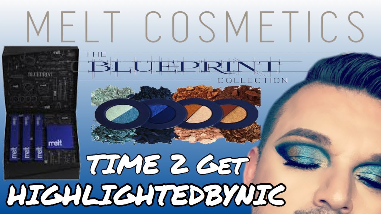 Cut crease using Blueprint Stack by Melt Cosmetics - YouTube