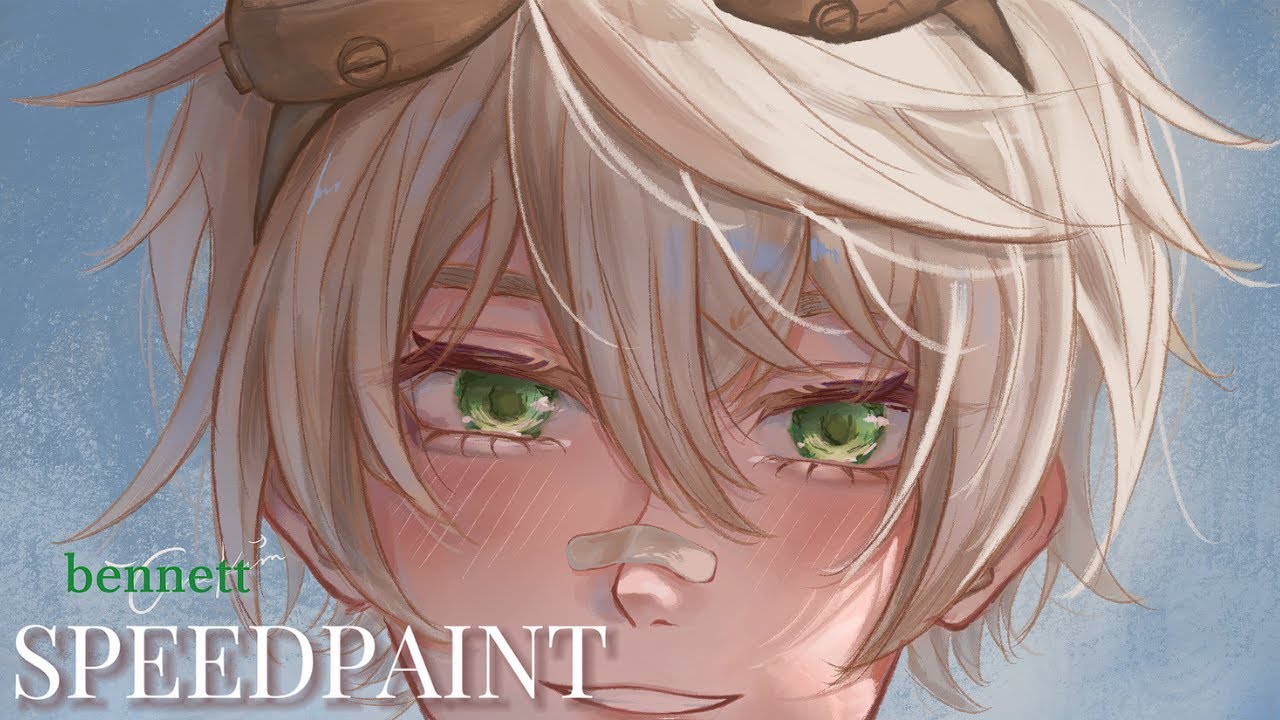Drawing BENNETT in my ARTSTYLE // Genshin Impact [SPEEDPAINT] digital ...