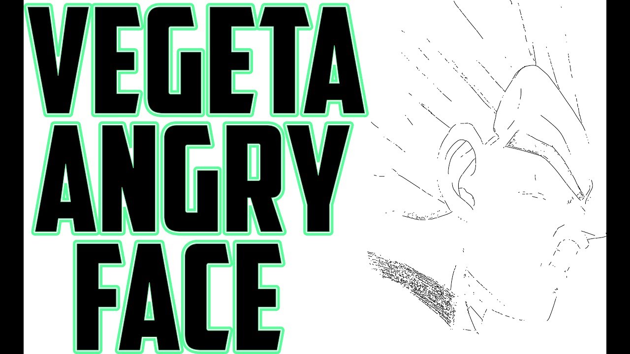 Vegeta Art: Vegeta Angry Face Draw Illustrator WIth Pen Tool - YouTube