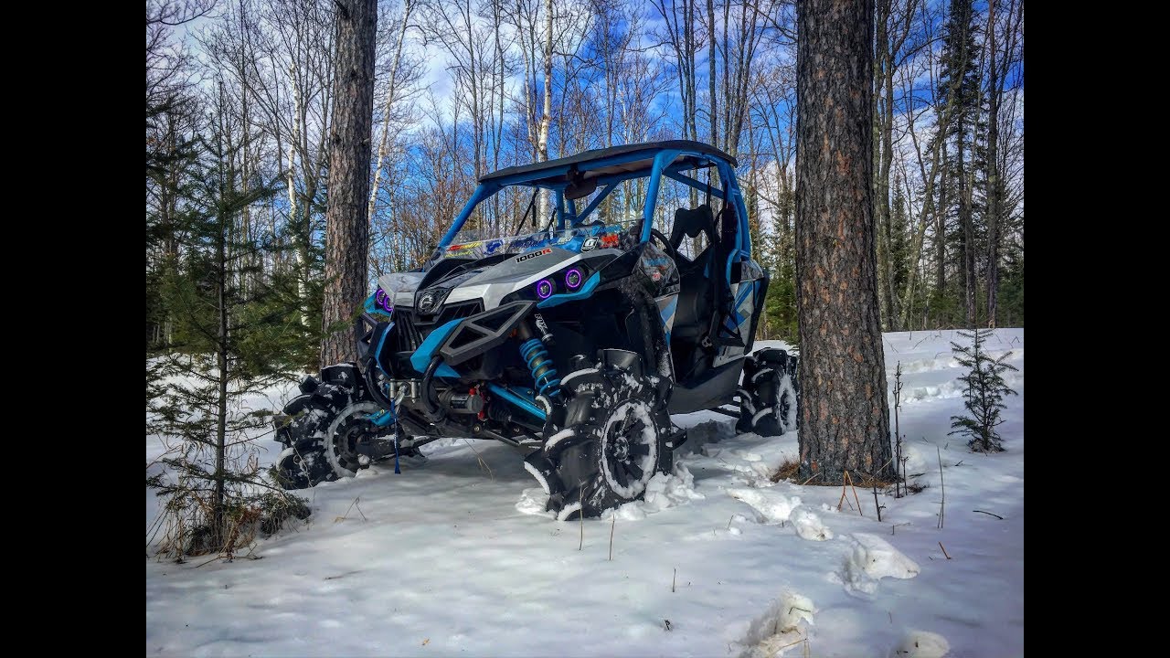 2017 Can-Am Maverick X MR 1000R on SuperATV 29.5" Assassinators - YouTube