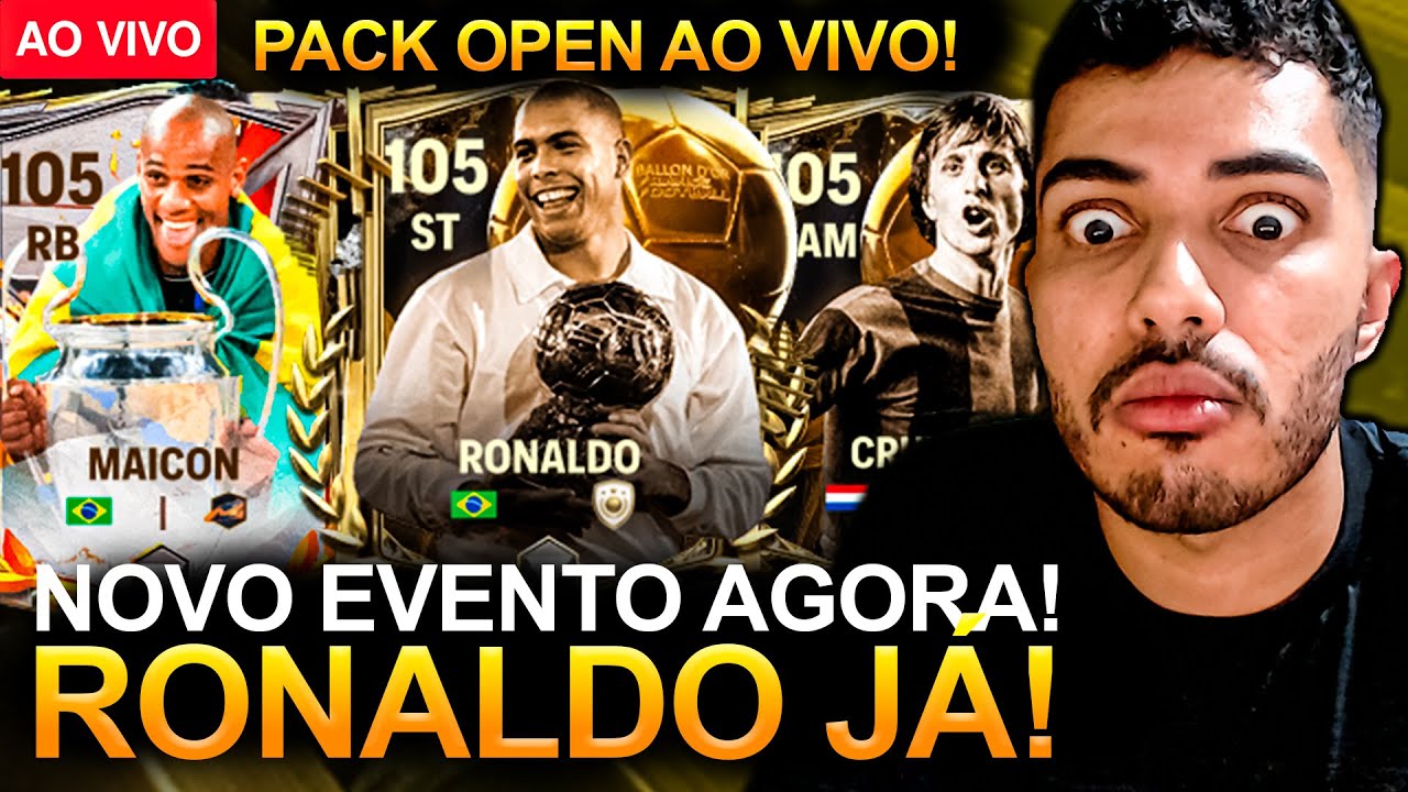 EVENTO NOVO AGORA! 😱 PACK OPEN COM RONALDO, CRUYFF JÁ! | ANÁLISE DAS ...