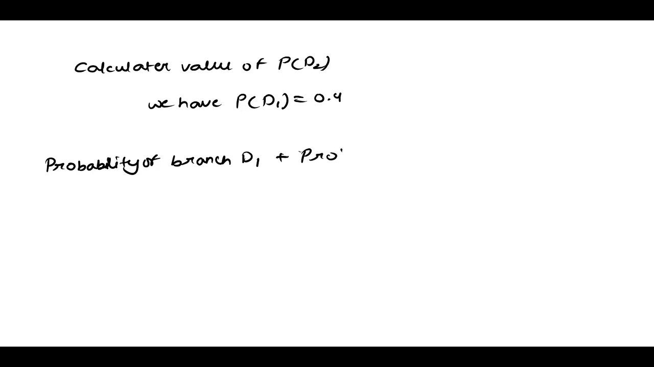 Using the decision tree, and given that P(DT) = 0.4, what is P(D2)? D1 ...