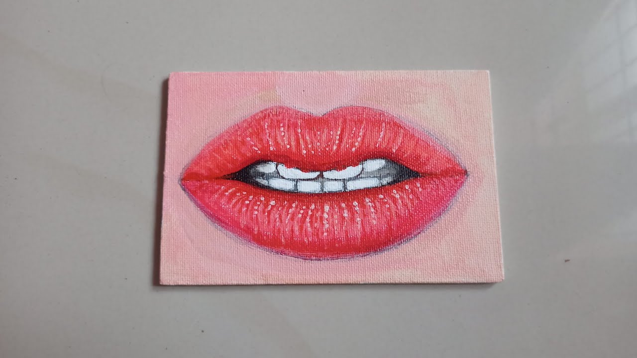 Acrylic painting - LIPS -Inspired from art of John magne lisondra ...