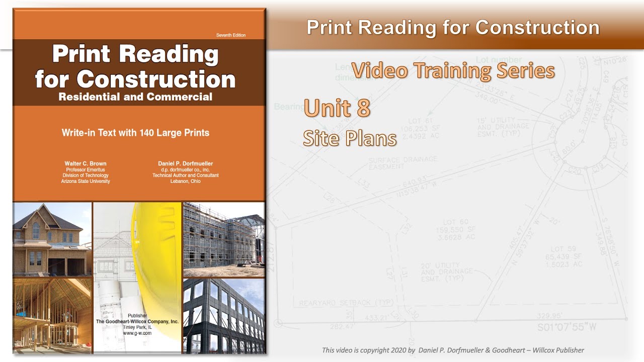 Print Reading for Construction Unit 8 - Site Plans - YouTube