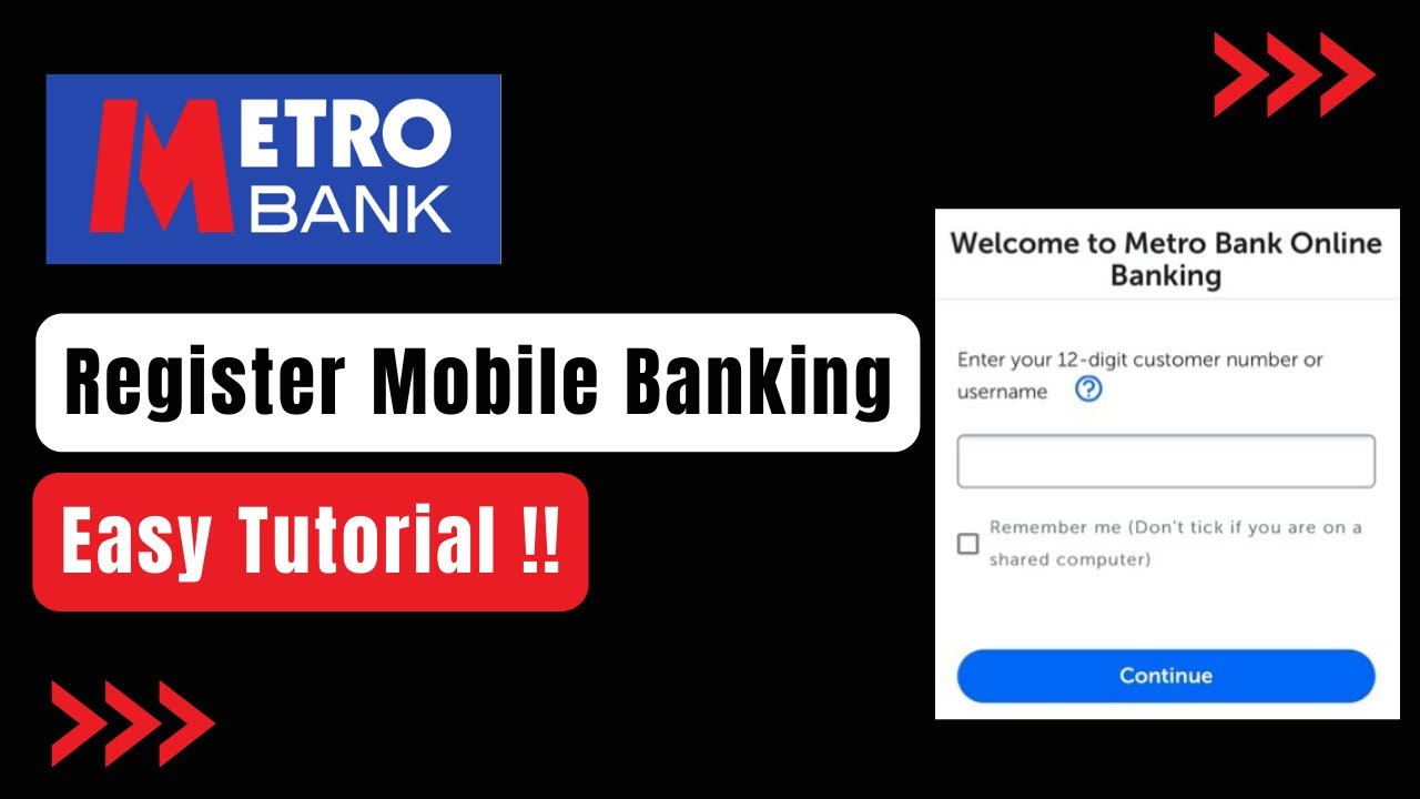 How To Register Metro Bank Account Online ! - YouTube