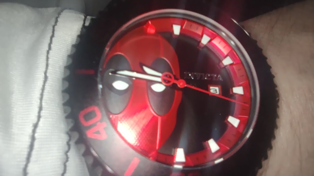 Invicta MARVEL Deadpool watch - YouTube
