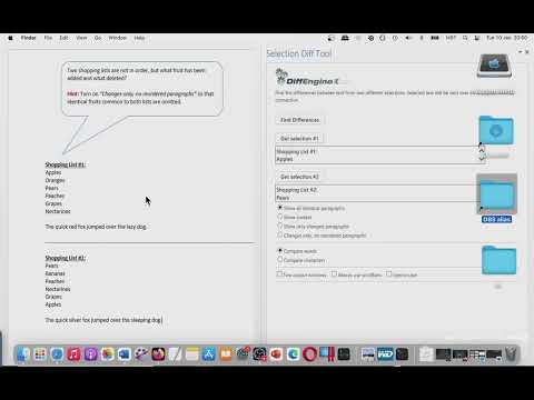 Compare Text With Selection Diff Tool MAC OS add-in/add-on/plugin WORD