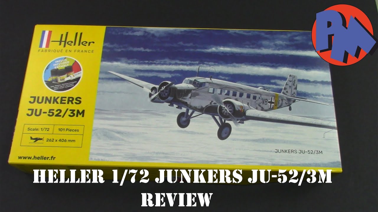 Heller 1/72 JU 52/3M REVIEW - YouTube