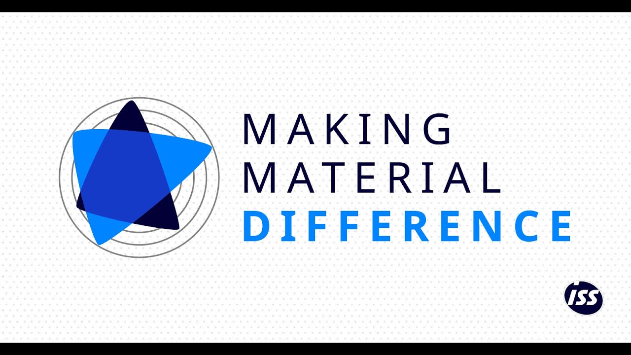 ISS | Making Material Difference - YouTube