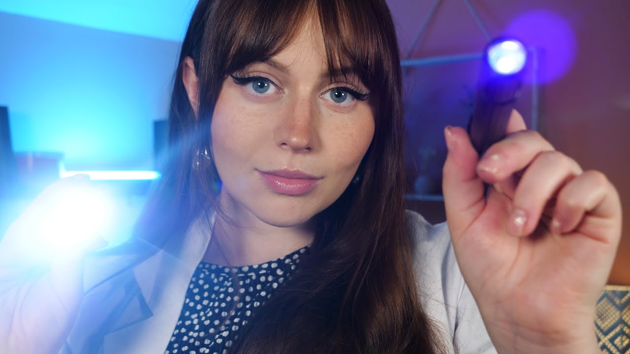 ASMR Realistic Eye Exam - Lense 1 or 2? Follow the Light - YouTube