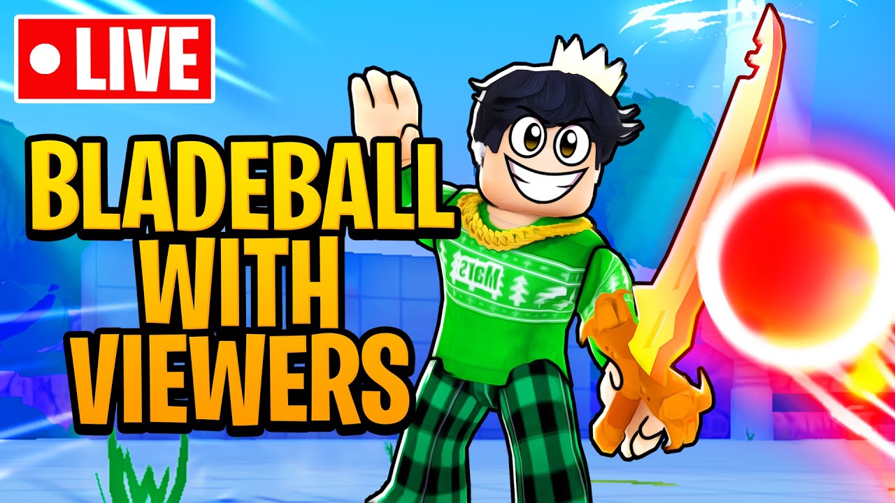 🔴 LIVE Roblox BLADEBALL!!! (Playing With Viewers) - YouTube