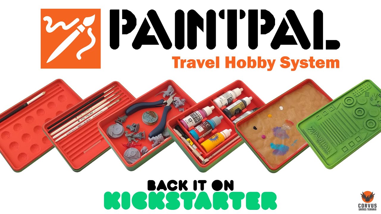 PaintPal Travel Hobby System - A 3D printable travel storage solution ...
