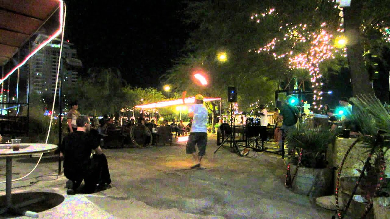Ashley Michaud fire spinning to Bob Marley - Stir it up - YouTube