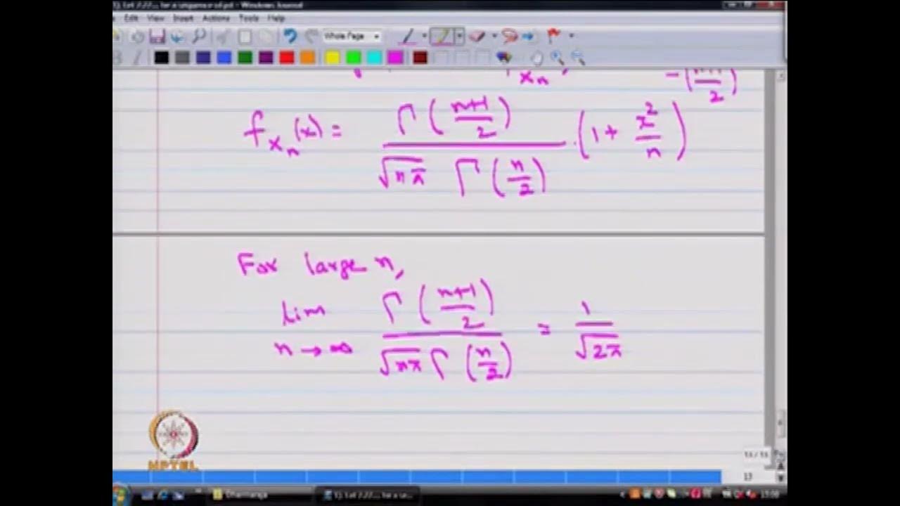 Lecture-03 | Problems in Random variables and Distributions (contd...) #swayamprabha #CH38SP ...