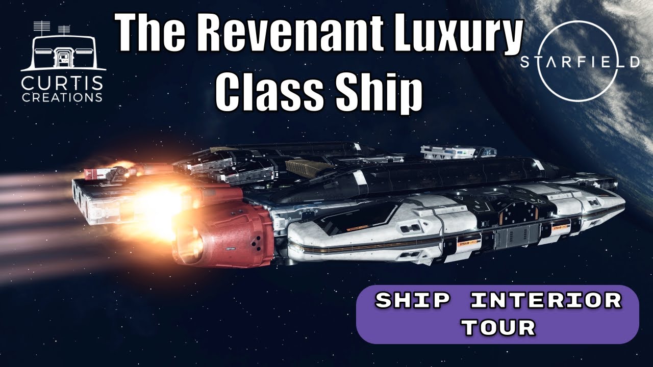 Starfield Luxury Class Ship : The Revenant - Interior tour - YouTube
