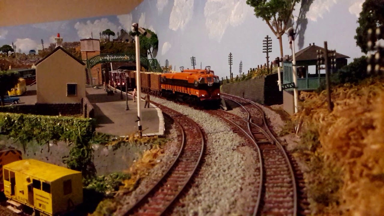 Irish model railway layout - YouTube