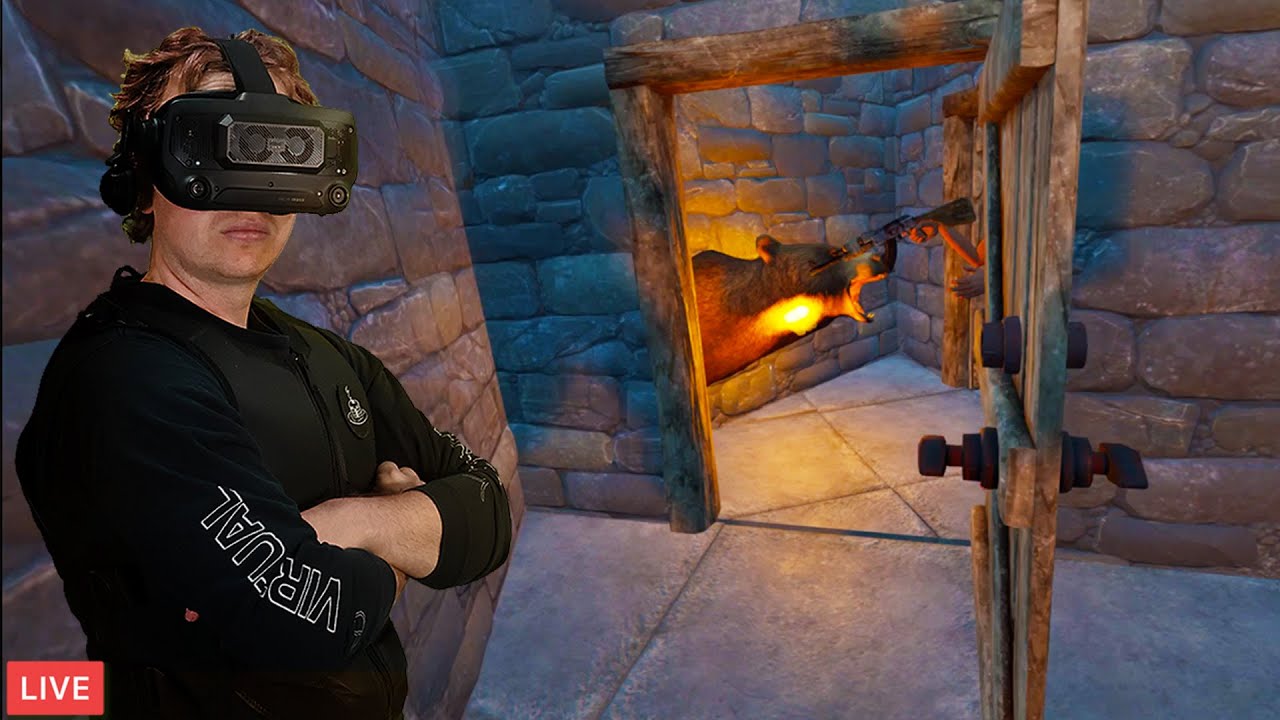🔴LIVE RUST but in VR?! - Grim VR in Early Development! - YouTube