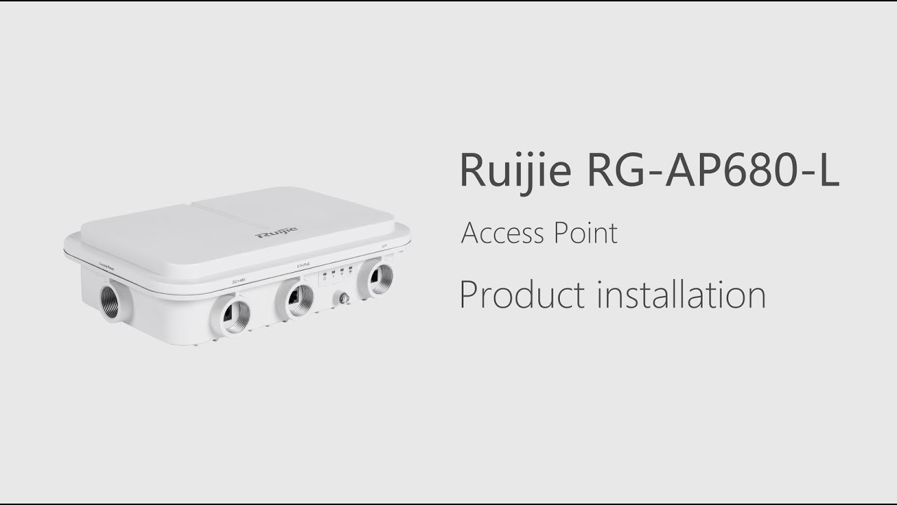 RG-AP680-L Installation Demonstration (Pole&Ceiling) - YouTube