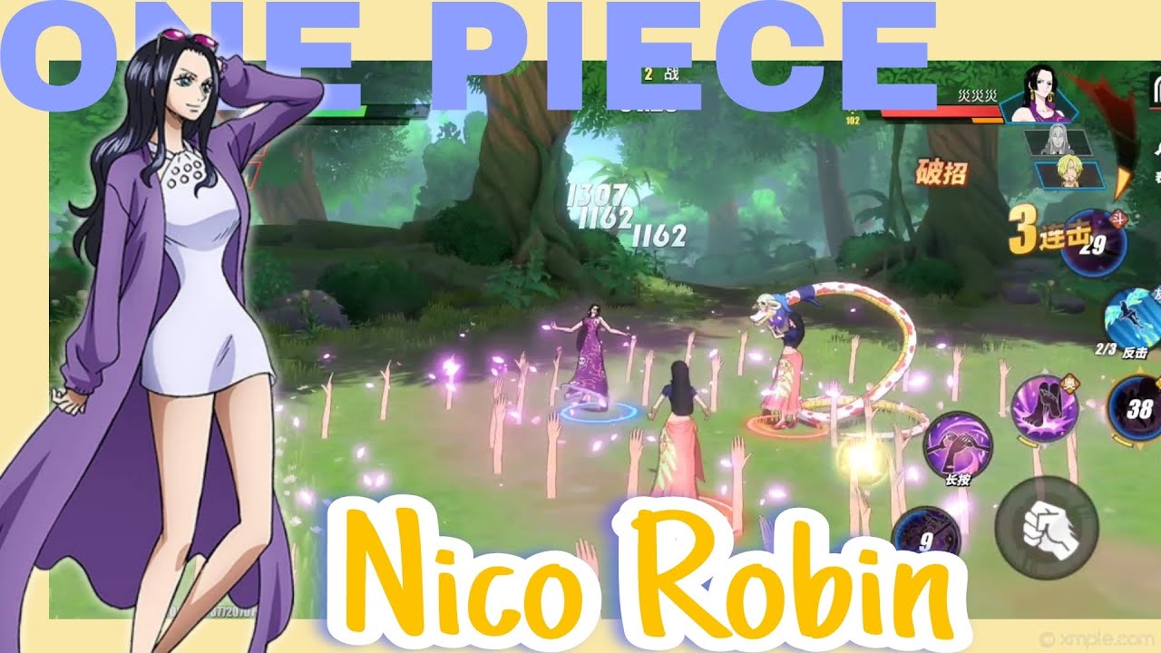 BEST WAIFU:NICO ROBIN 1VS3 PVP GAMEPLAY///ONE PIECE FIGHTING PATH|DEVIL ...