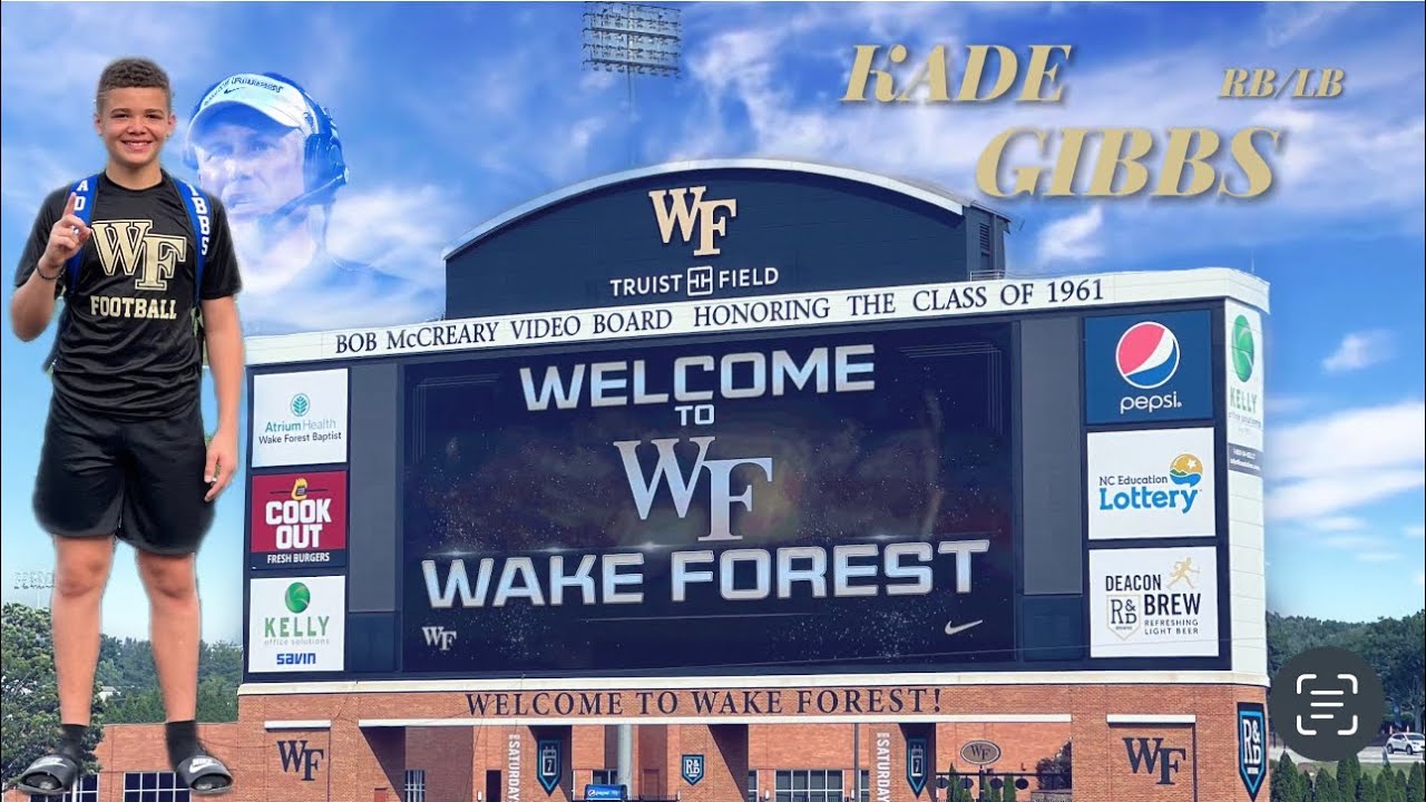 Kade Gibbs at the 2023 Dave Clawson Wake Forest Elite Camp 5 - YouTube