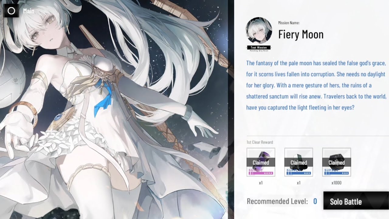 [Punishing Gray Raven] Luna's Fiery Moon SFX Coating Showcase - YouTube