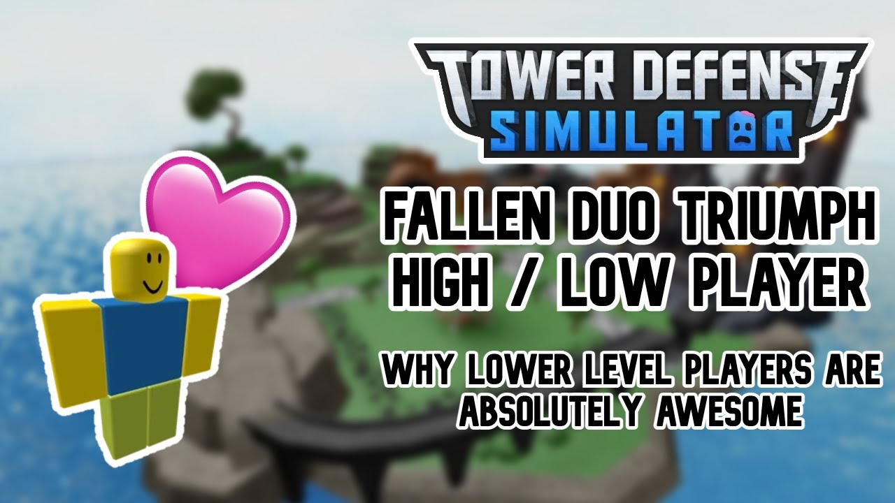 Tower Defense Simulator (TDS) - Why Low Levels are Awesome - YouTube