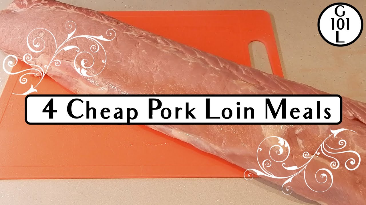 4 Cheap Pork Loin Meals - Costco Pork Loin - YouTube