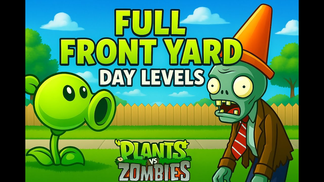 Let's play Plants vs Zombie Front yard day Part 1 | PC PVZ - YouTube