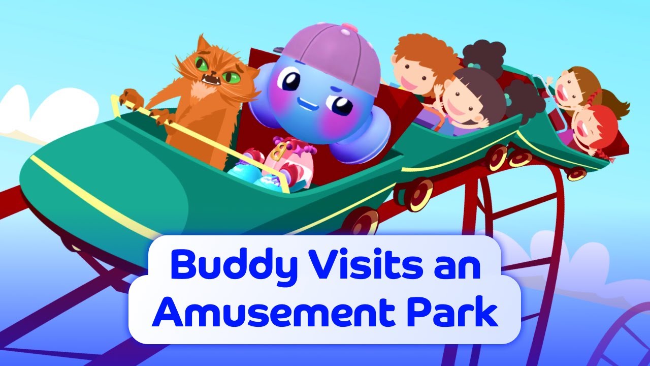 Buddy Visits an Amusement Park | Buddy the Robot | English for Kids | Buddy.ai - YouTube