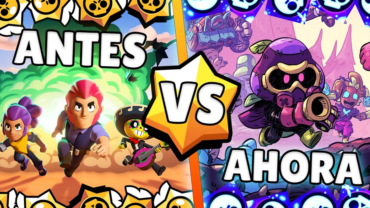 BRAWL STARS ANTES VS BRAWL STARS AHORA !!! 😳 - YouTube
