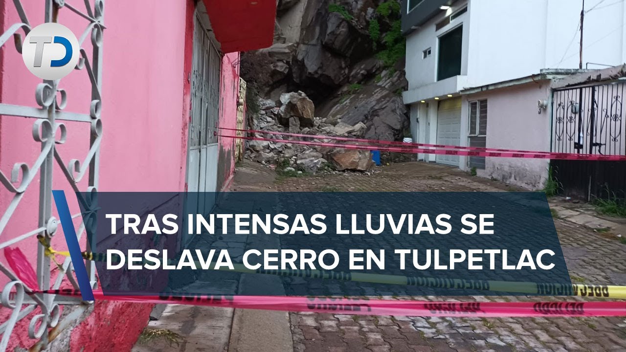 Se deslava cerro la Loma en Santa María Tulpetlac, Ecatepec; hay al ...